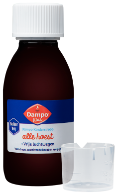 Dampo kindersiroop Alle hoest + vrije luchtwegen Suikervrij